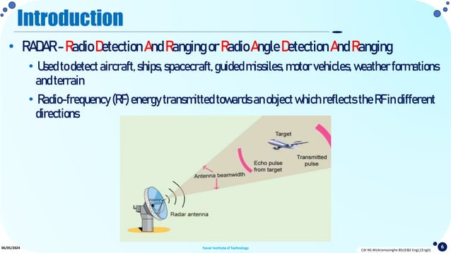 Marine Radars technology for junior technicians and first year ...