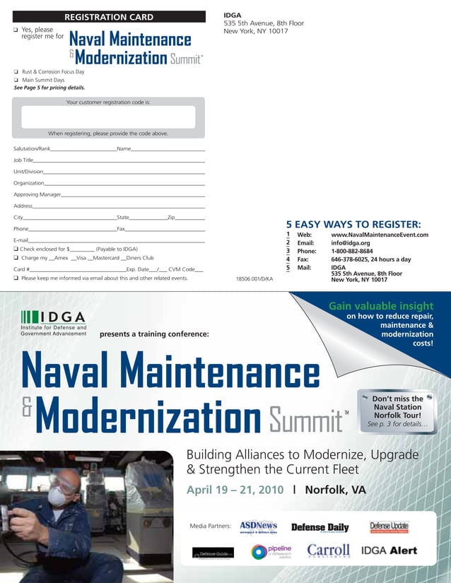 Naval Maintenance & Modernization Summit | PDF