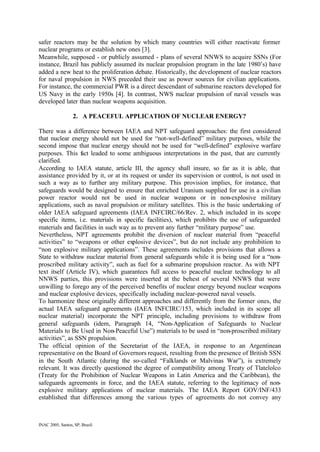 NAVAL NUCLEAR PROPULSION AND THE INTERNATIONAL NONPROLIFERATION REGIME ...