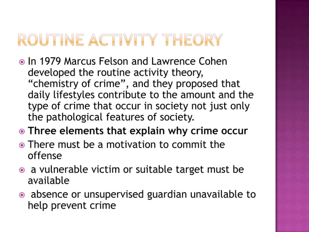 Navarra's routine activity theory presentation | PPTX