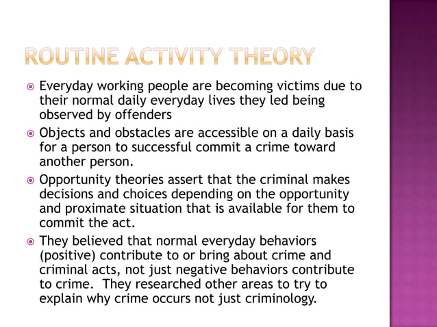 Navarra's routine activity theory presentation | PPTX