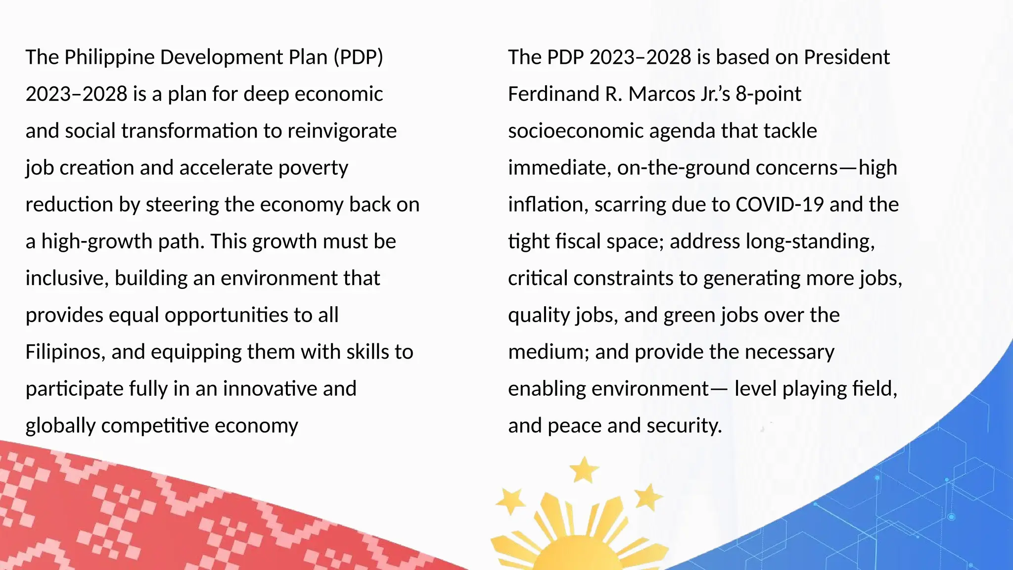 The Philippine Development Plan-2023-2028 | PPTX
