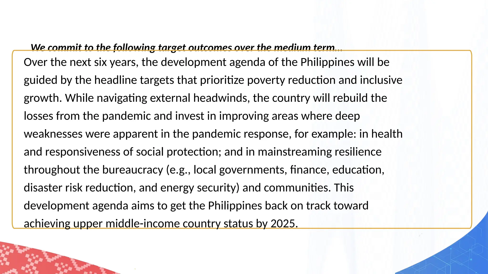 The Philippine Development Plan-2023-2028 | PPTX