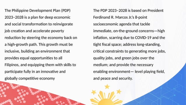 The Philippine Development Plan-2023-2028 | PPTX