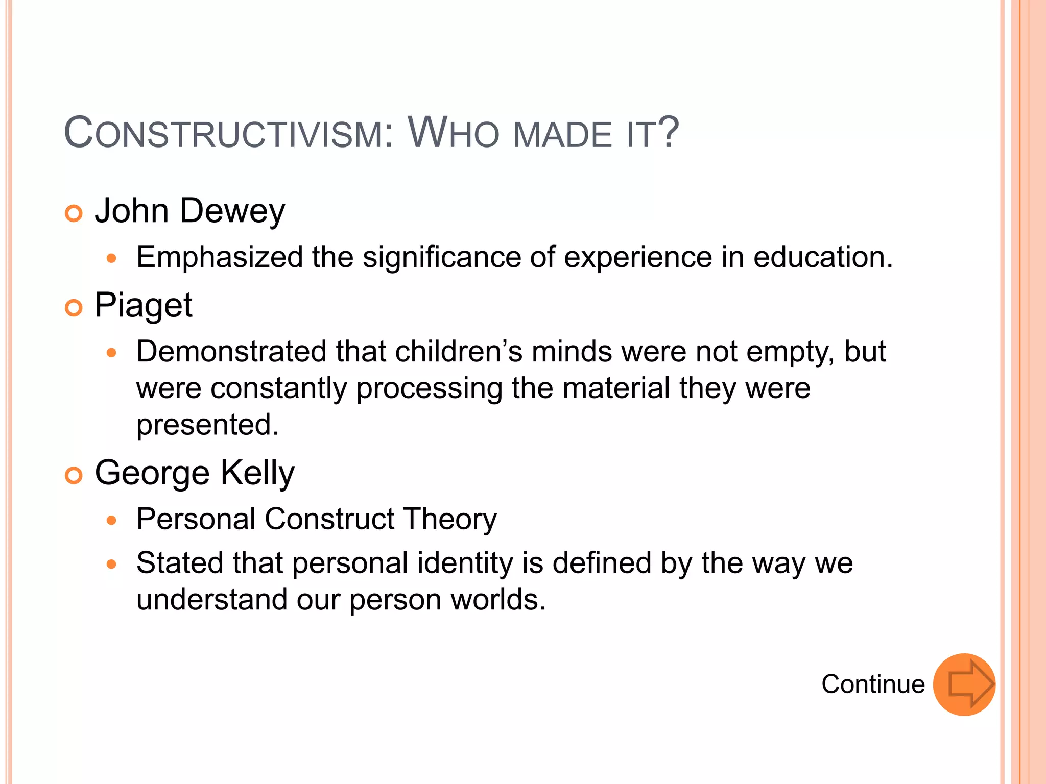Constructivist Learning theory | PPTX