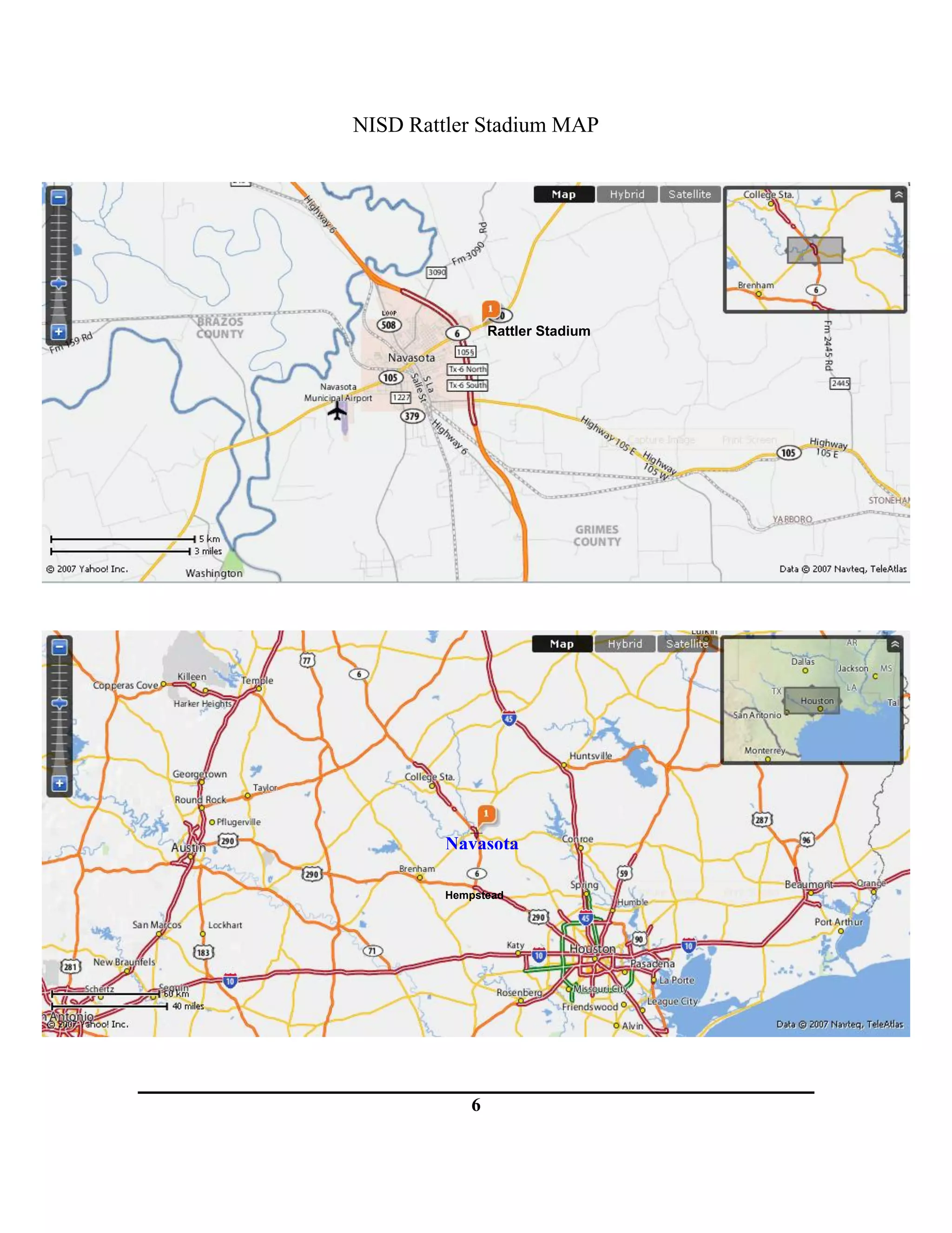 NAVASOTA ISD ATHLETICS COMPLEX ~*~ STADIUM, INFORMATION, REGULATIONS ...