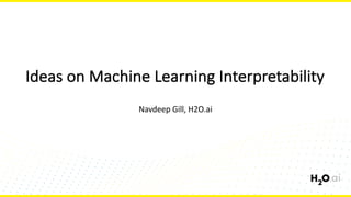 Ideas on Machine Learning Interpretability | PPT