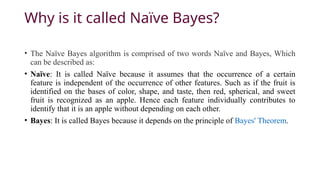 Naïve Bayes Classification (Data Mining) | PPTX