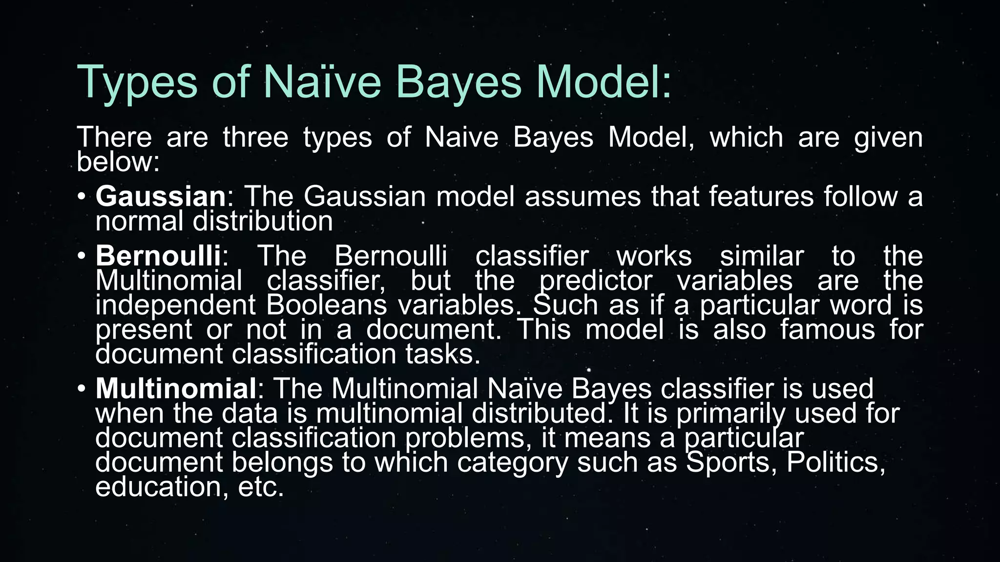 Naïve Bayes Classifier Algorithmpptx