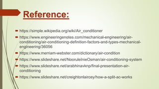 AIR CONDITIONING | PPTX