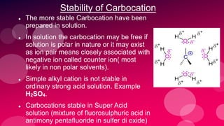 Reaction intermediate Carbocation ppt.ppt | Chemistry | Science