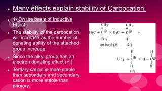 Reaction intermediate Carbocation ppt.ppt | Chemistry | Science