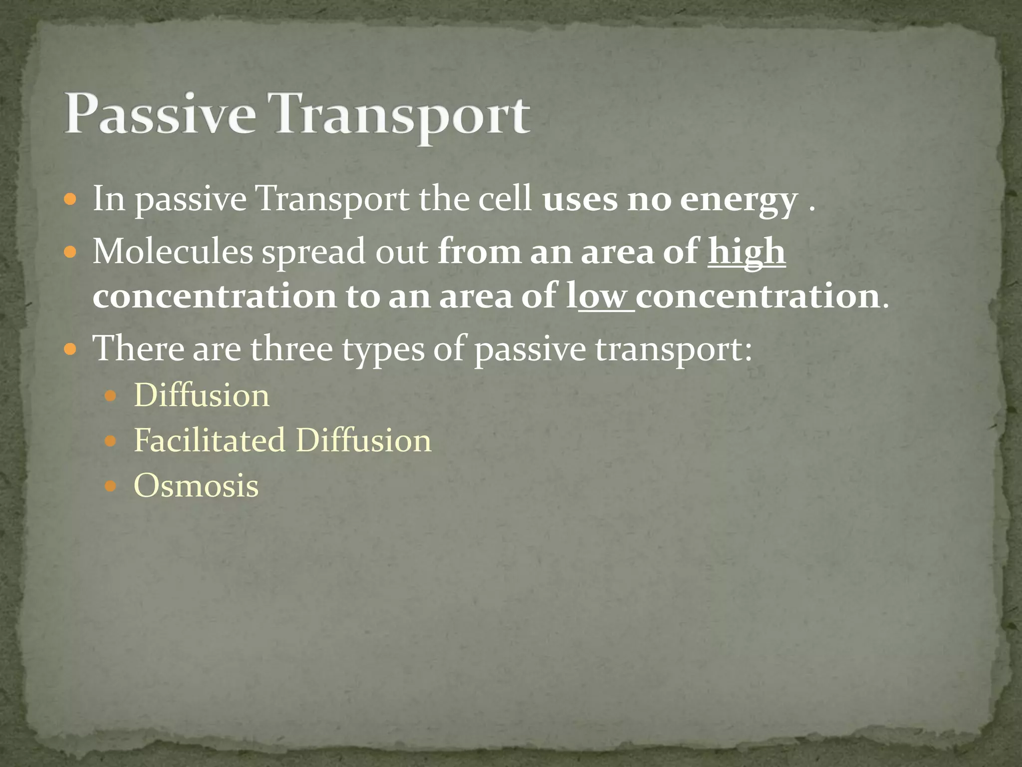 Cellular Transport (Active and Passive transports | PDF