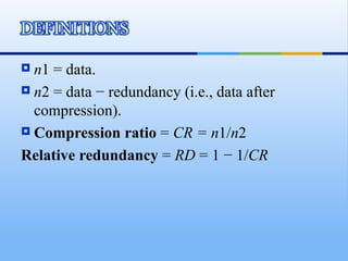 Interpixel redundancy | PPT | Programming Languages | Computing
