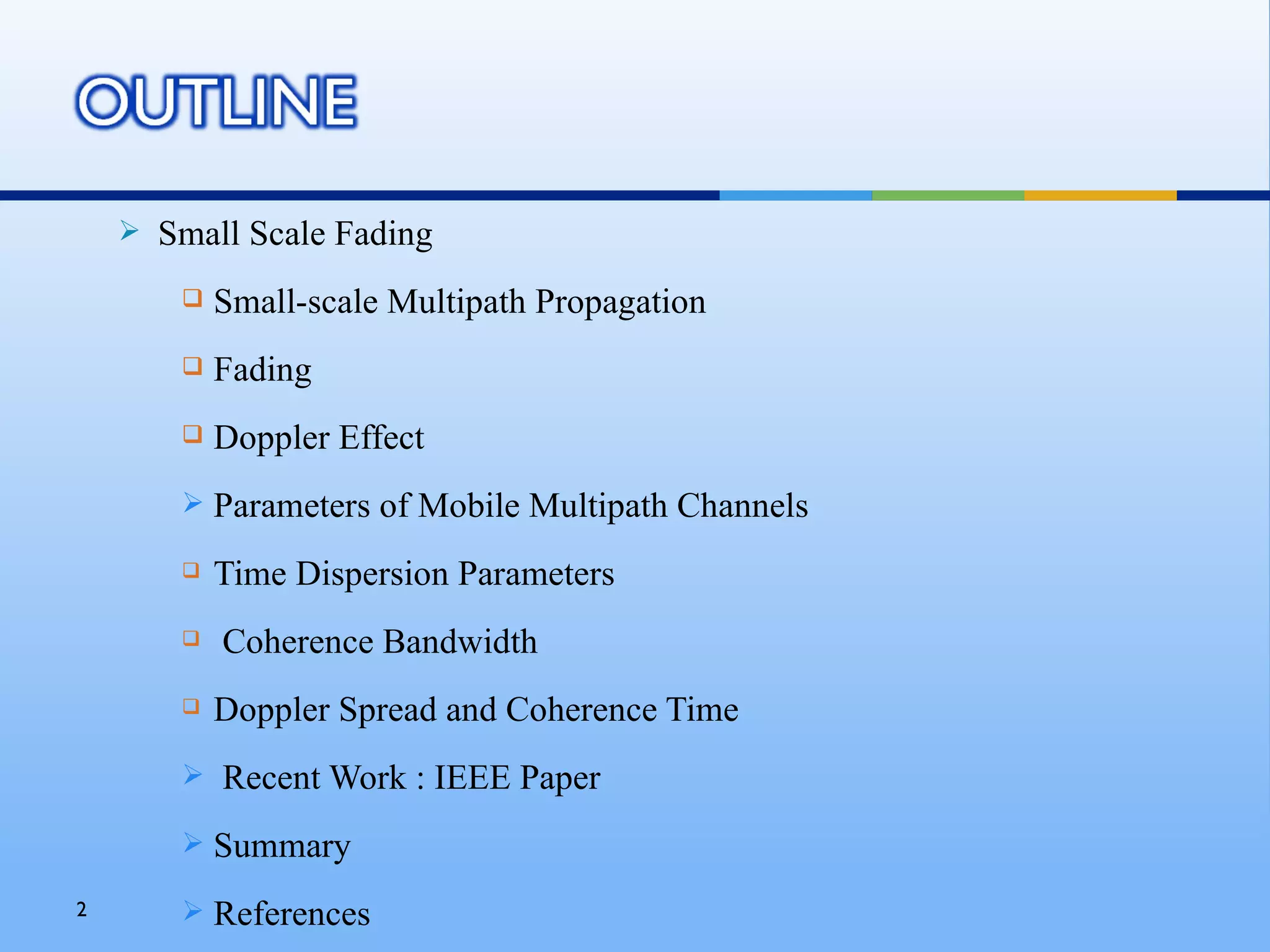Parameters of multipath channel | PPT