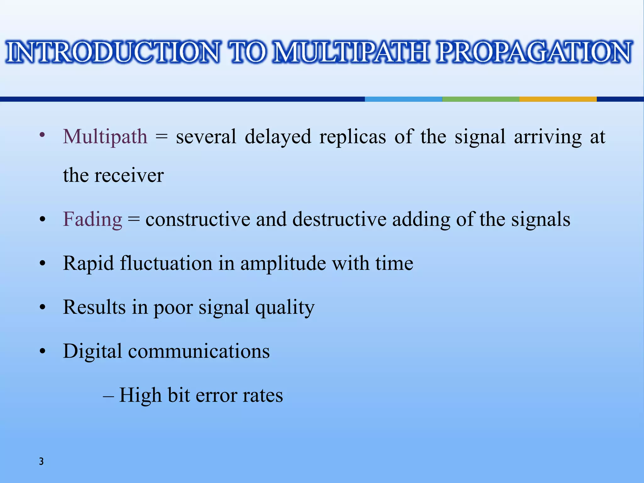 Parameters of multipath channel | PPT