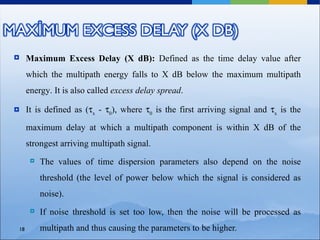 Parameters of multipath channel | PPT