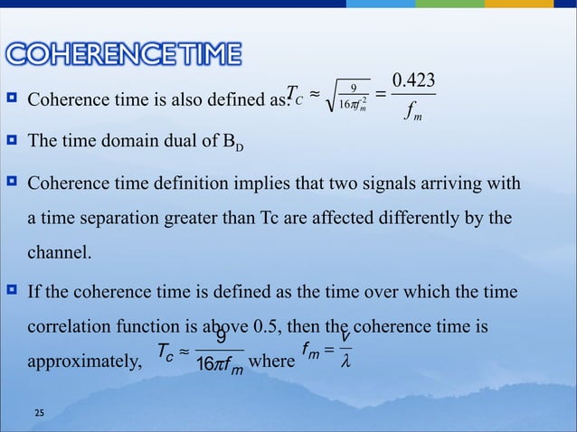 Parameters of multipath channel | PPT | Computer Networking | Computing
