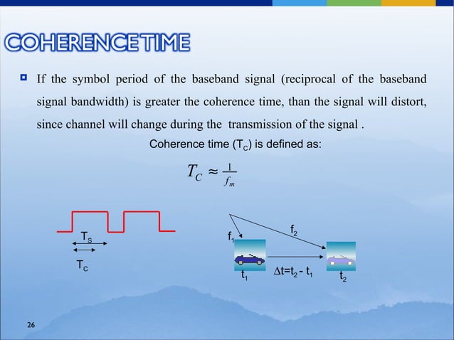 Parameters of multipath channel | PPT | Computer Networking | Computing