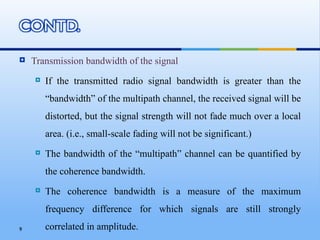 Parameters of multipath channel | PPT