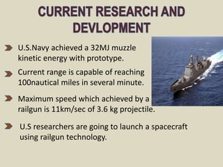 RAILGUN PPT | PPTX | Arms & Ammunition | Sensitive Topics