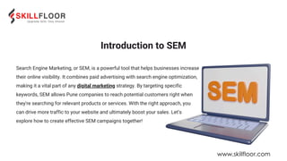 Building Effective SEM Campaigns for Pune Companies | Skillfloor | PDF