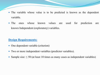 Multiple Regression Analysis (MRA) | PPTX
