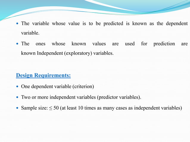 Multiple Regression Analysis (MRA) | PPTX