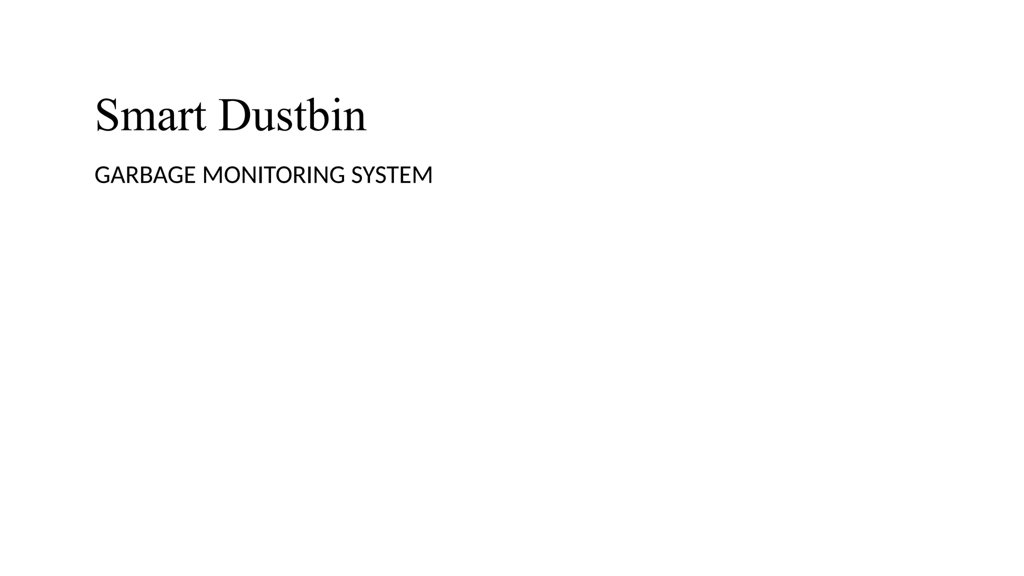 naveena presentation for smart dustbin iot | PPT