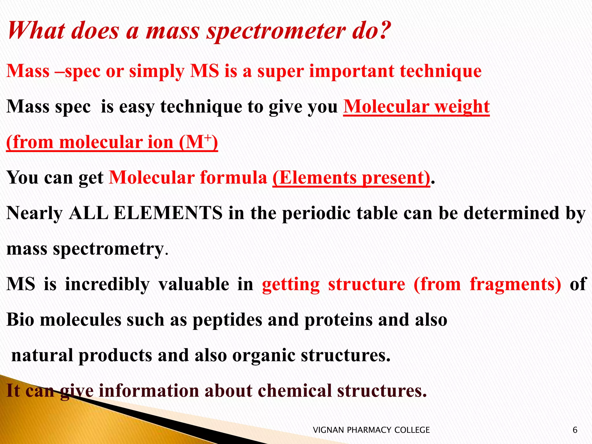 LC-MS INSTURMENTATION & APPLICATIONS | PPTX