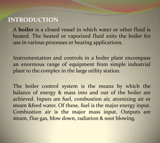 BOILER INSTRUMENTATION | PPTX