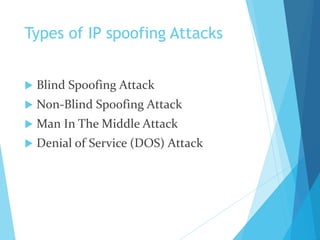 IP Spoofing | PPT