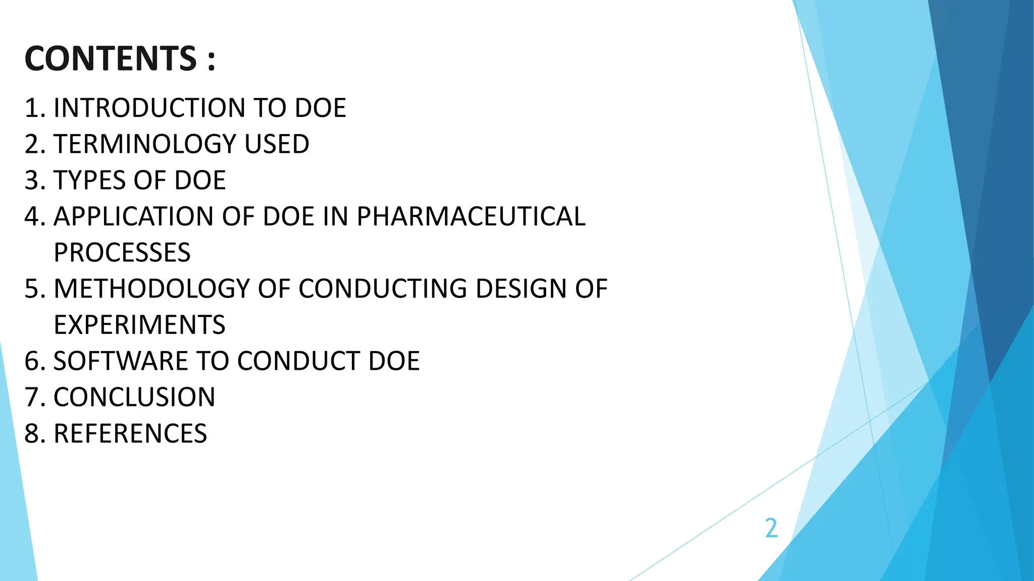 Design of experiment of pharmaceutical product and process | PPTX