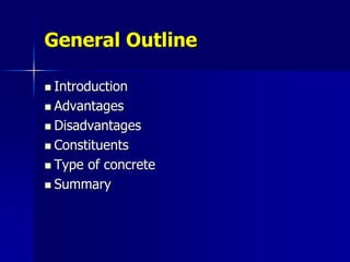 Introduction of Concrete | PPTX