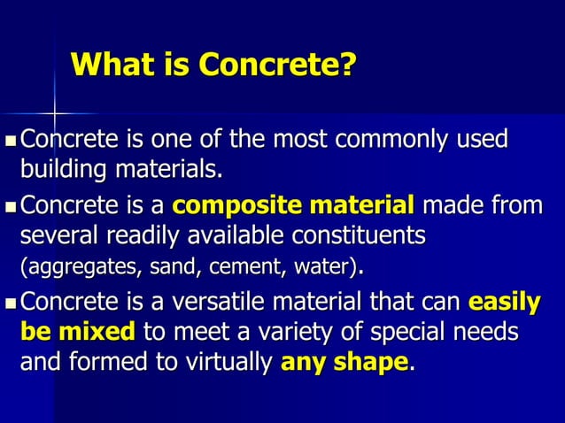 Introduction of Concrete | PPTX