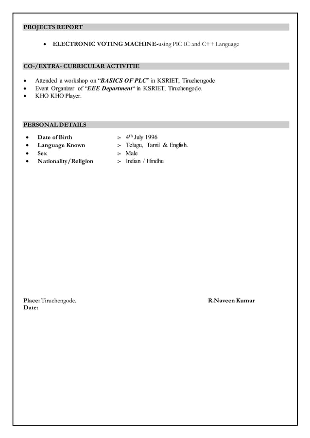 Naveen resume | DOCX