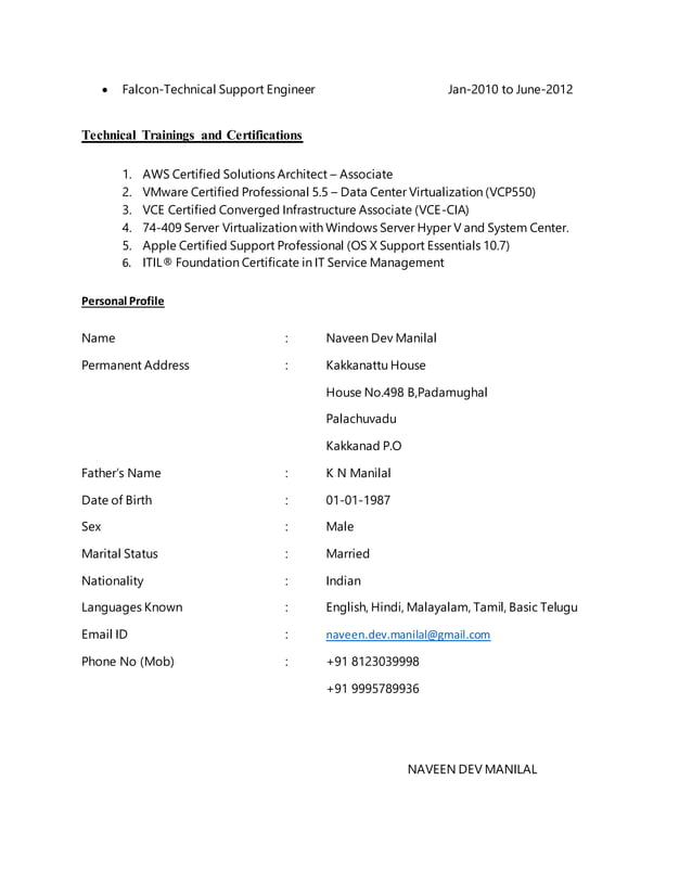 Naveen resume | DOCX