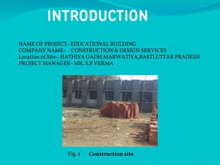 Summer training report on BUILDING CONSTRUCTION for DIPLOMA Students.pdf
