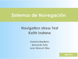 Navigation strees test | PPT