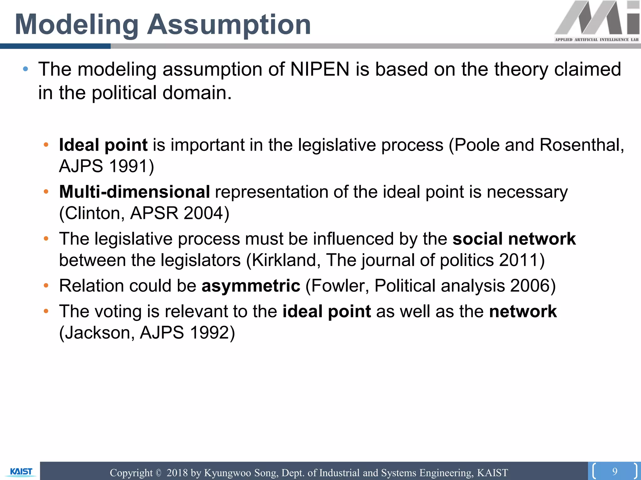 Political Science and Machine Learning - Neural Ideal Point Estimation ...
