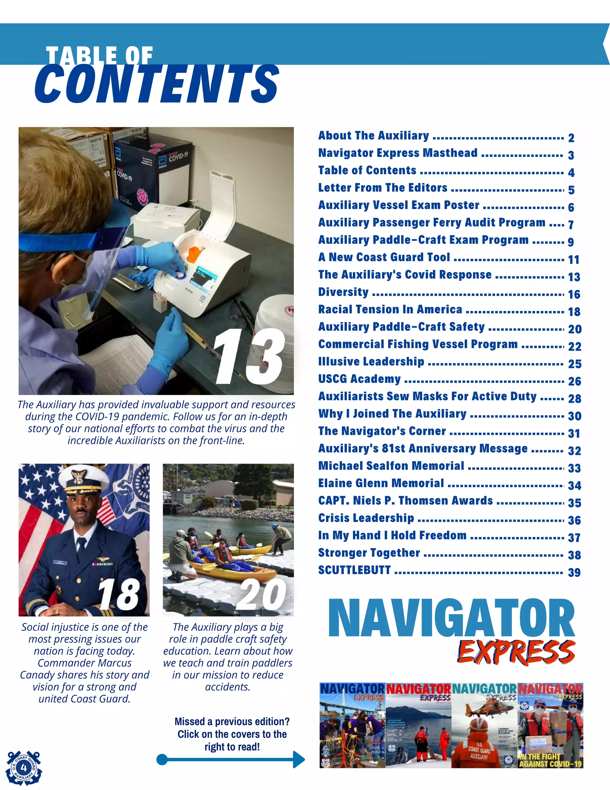 Navigator Express Q-3 Magazine 2020 REV9 USCG-AUX Public Affairs ...