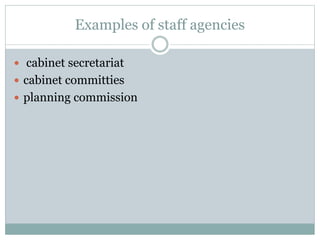 line and staff in public addmin M.A. | PPTX | Law