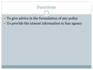 line and staff agencies public addmin, M.A. | PPTX