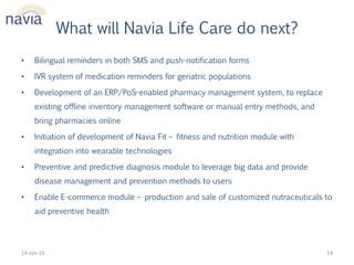Navia life care business plan 14 jan2016 | PDF