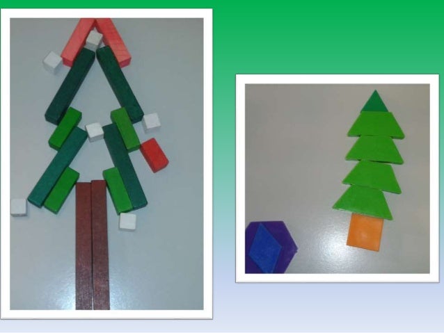 Navidad y figuras geométricas