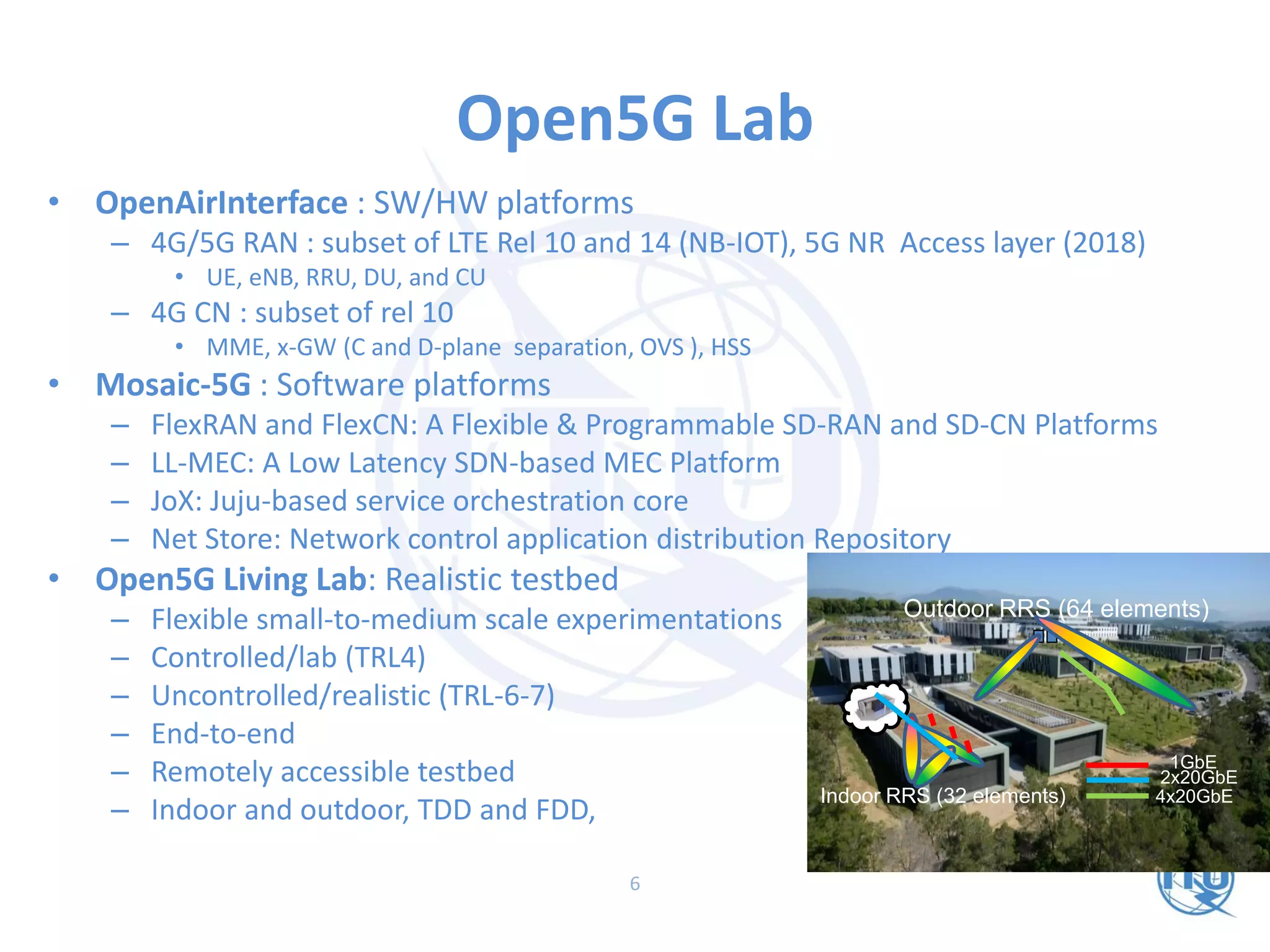 Open5G Lab Ecosystem of opensource platforms for open wireless innovation | PPT