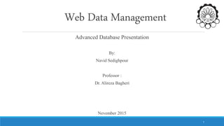 Scalable Web Data Management using RDF | PPT