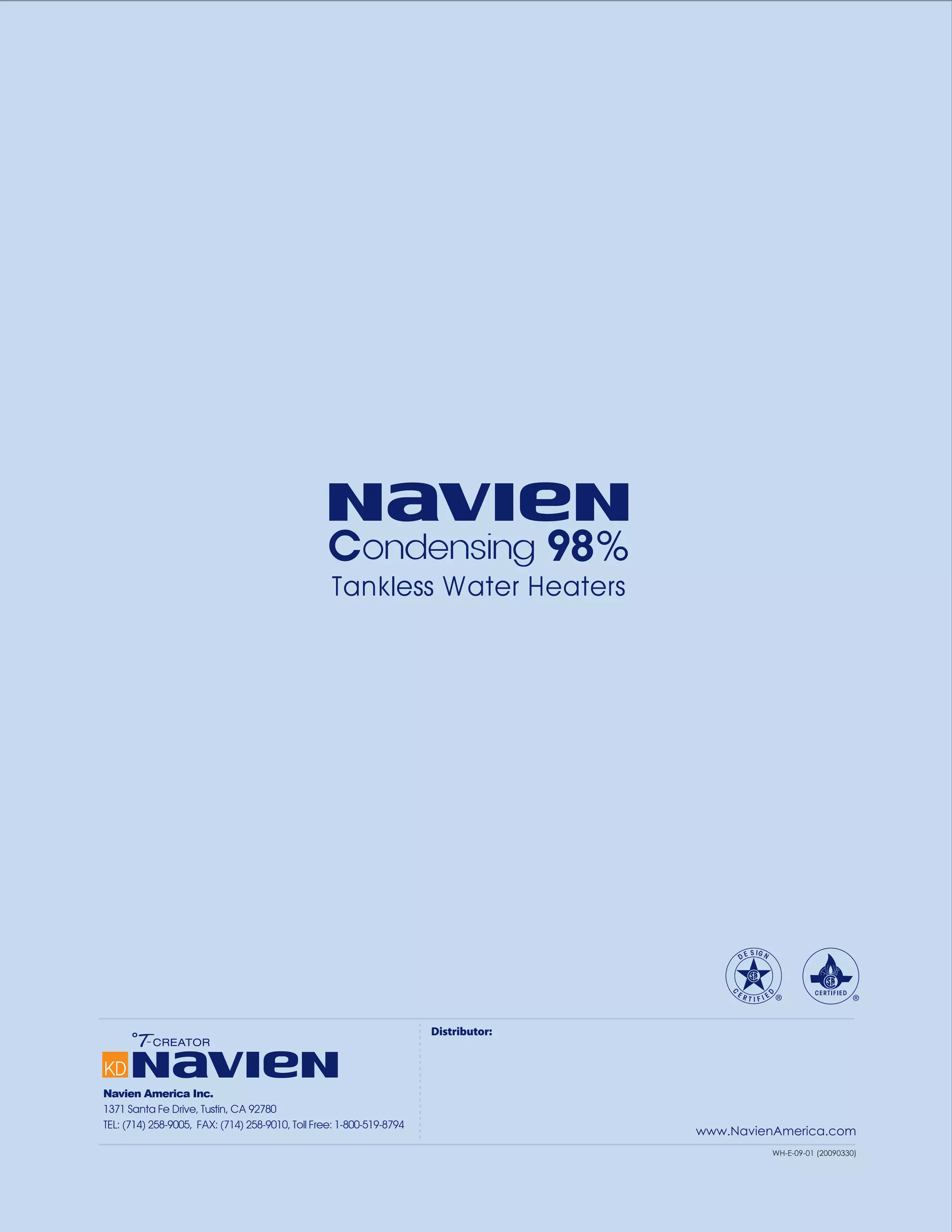 Navien brochure information | PDF