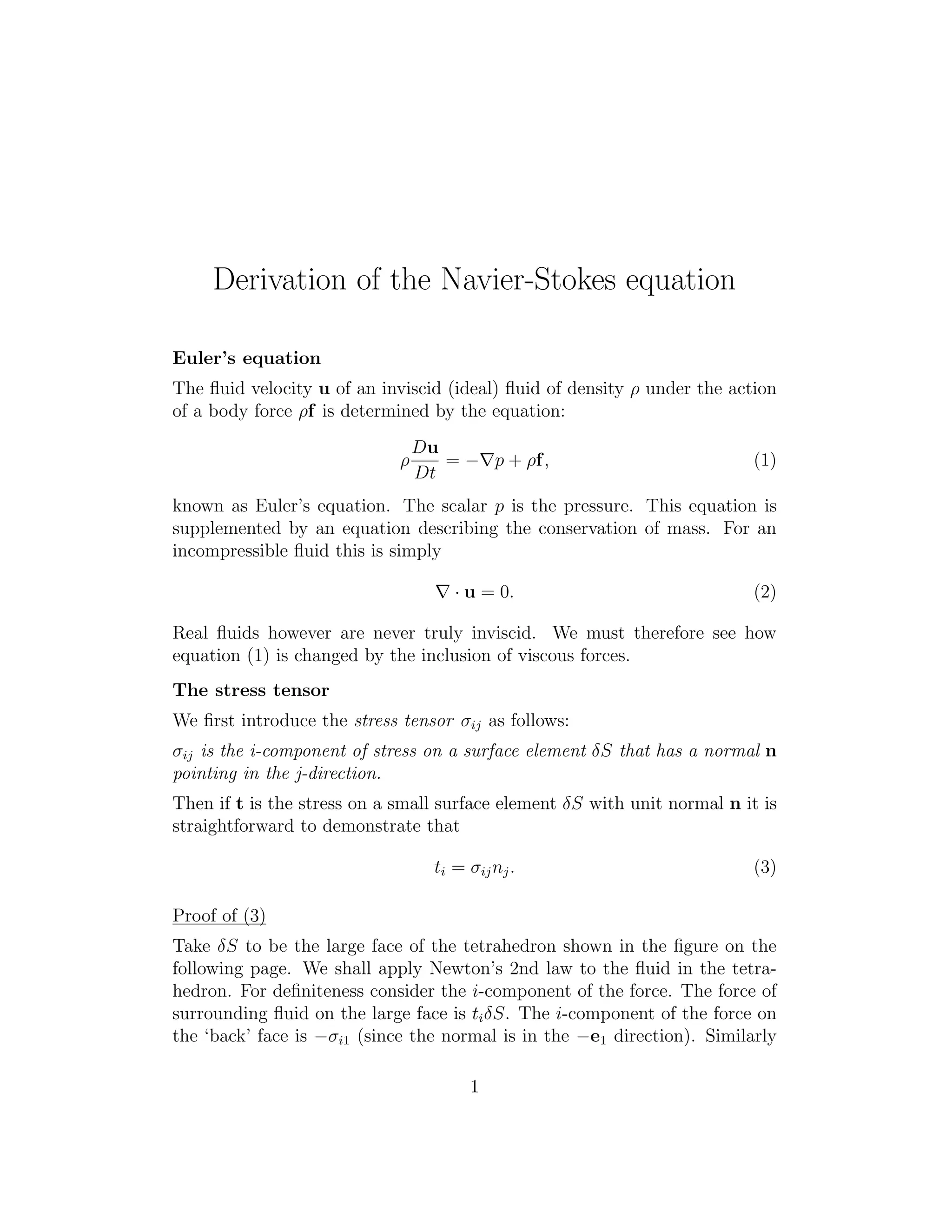Navier strokes equation | PDF