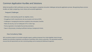 Navigating AEO Certification for Logistics & Transportation | PPTX